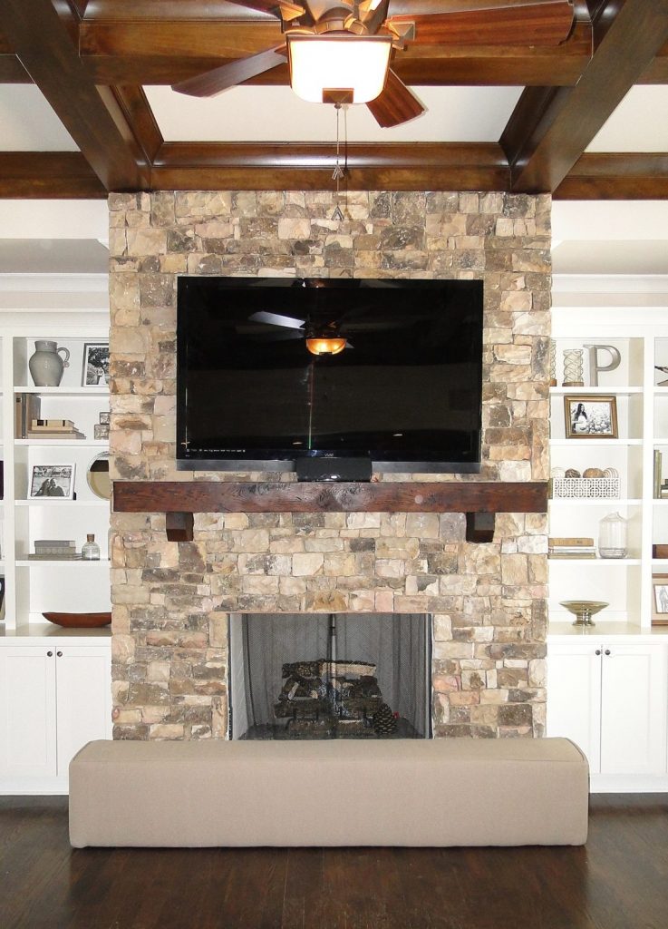 Custom Upholstered Fireplace Covers (Alpharetta, GA)