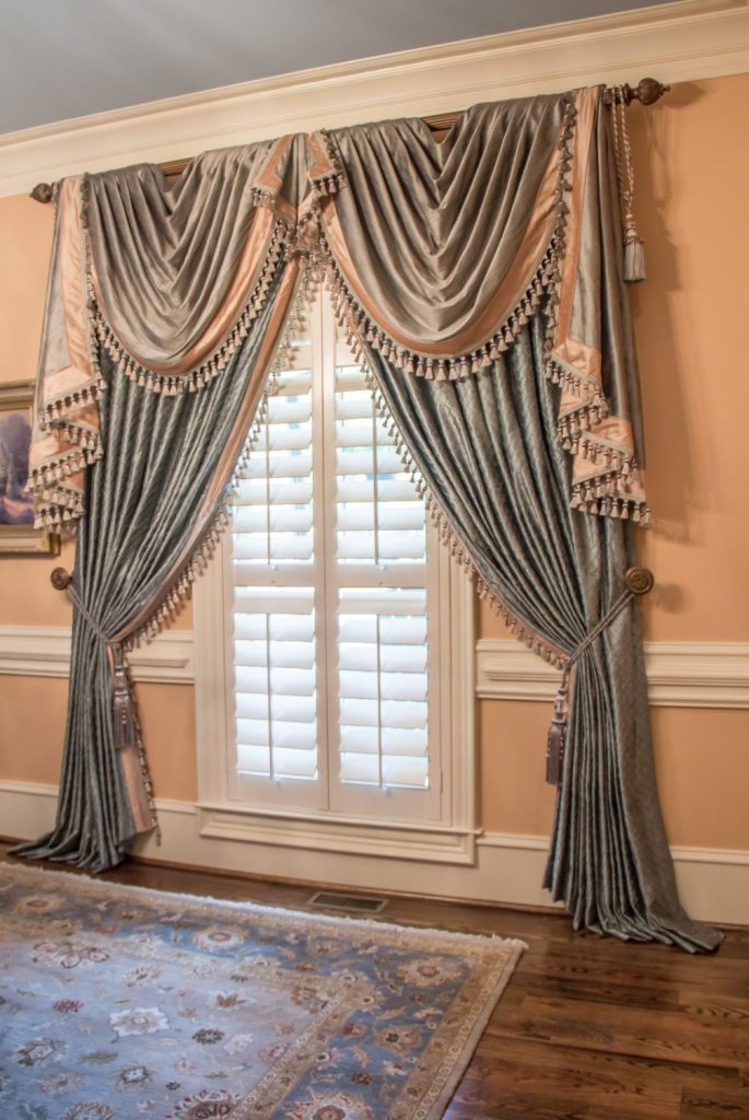 Custom-Made Trimmed Swags & Drapery (Marietta, GA)